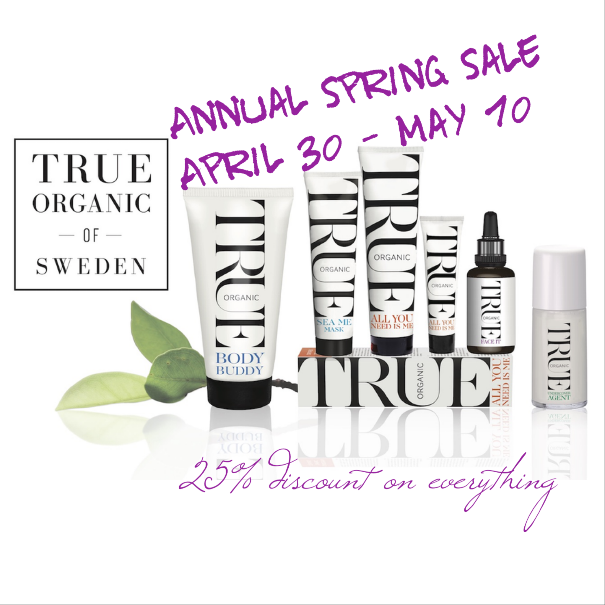 Annual Spring Sale – True Organic of Sweden